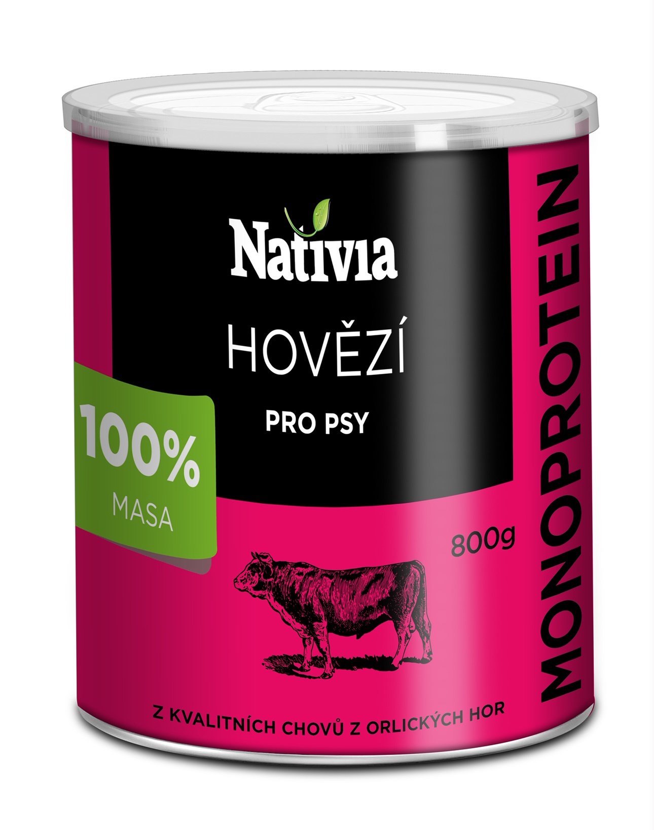Nativia konzerva hovězí svalovina 800g - Twiko